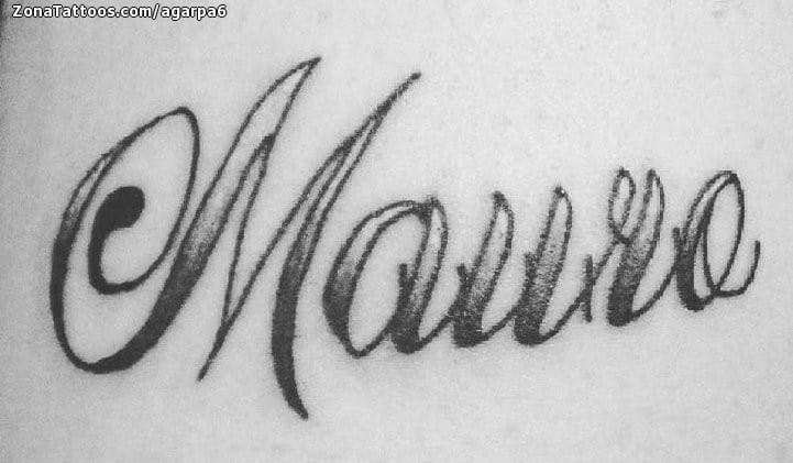 Tattoo of Mauro, Names, Letters