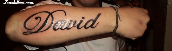 Tatuaje de Nombres, David