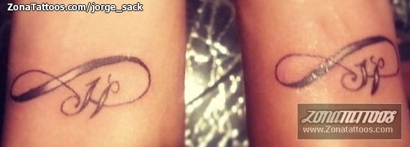 Tattoo of Infinity, Initials, Letters