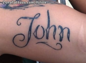 Tattoo of John, Names, Letters