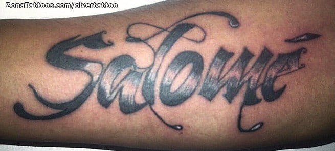 Tattoo of Salomé, Names, Letters