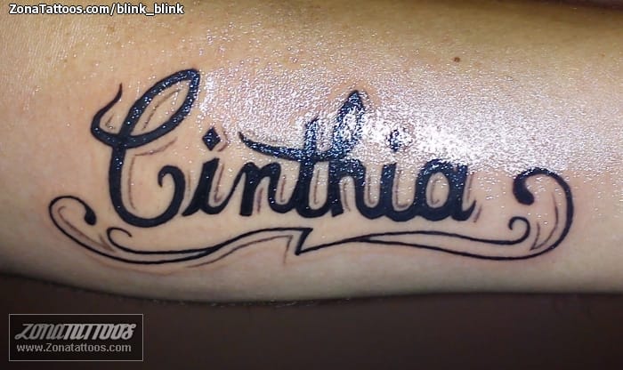 Tatuaje de Letras, Nombres